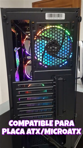 GABINETE GAMER Raptor Sentinel TG Mid-Tower RGB Fan x4 w/button control #review FLASH