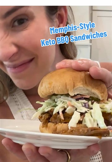 Keto Memphis-Style BBQ Sandwiches with Nature's Own