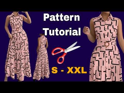 Easy Summer Dress Pattern for All Sizes and Beginners | Sewing a Stunning Tiered Maxi Dress #sewing