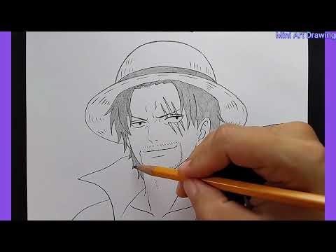 How To Draw Shanks Step By Step || Easy One Piece Art Drawing