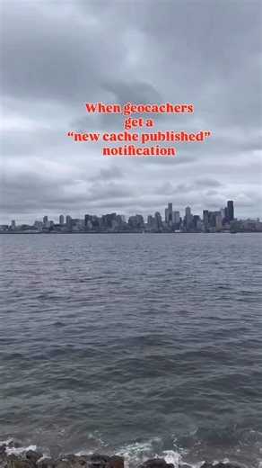🐦 Early bird gets the worm! 🪱 Have you ever secured an FTF? 🥇 When a new geocache gets published, geocachers try to be the “First to Find” (FTF). An acronym written by geocachers in physical cache logbooks or online when logging cache finds to denote being the first to find a new geocache. Video by Love. Video: The video starts over the Seattle skyline. Suddenly, many seagulls appear in the frame, saying “mine,” as the video pans over a geocache combination lock secured to a fence. #geocachin