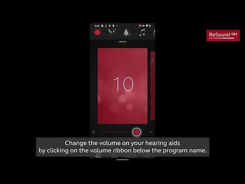 Change program and control volume through ReSound Smart 3D™ app on an Android™ device