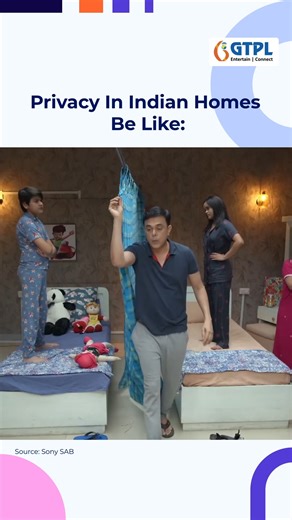 392 reactions | Only in desi homes can one bedsheet become a wall, a partition, and a privacy hack. It’s chaos, it’s madness, it’s home. If you’ve lived this scene, welcome to the club!​ [GTPL, Connection Dil Se, Entertain, Connect, Wagle Ki Duniya, Indian Households, Sumeet Raghavan, Meme, Trending Reel] **No copyright infringement is intended. | GTPL Hathway Ltd. | Facebook