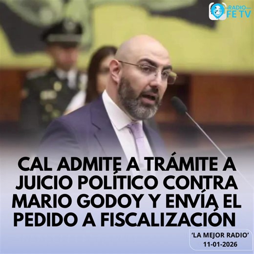 ATENTOS: El Consejo de Administración Legislativa (CAL)calificó y admitió a trámite la solicitud de juicio político contra Mario Godoy, presidente del Consejo de la Judicatura, con seis votos a favorde los legisladores presentes, en una sesión que se instaló a las 10:00 de este domingo. La decisión se tomó luego de conocer el informe de la Unidad Técnica Legislativa (UTL), que concluyó que el pedido cumple los requisitos formales y se ajusta a lo establecido en el artículo 131 de la Constitución