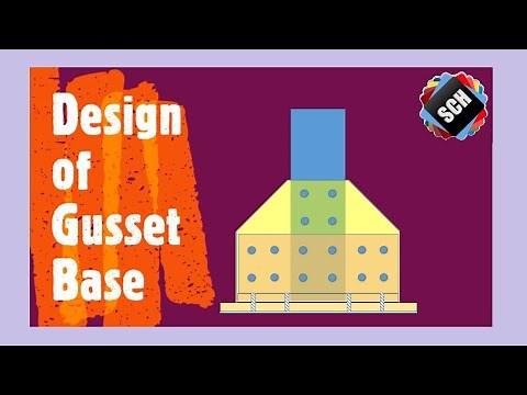 Simple way to Design Gusset Base | Thickness of Base-plate | Problem-1 | Gusset Plate & Angle