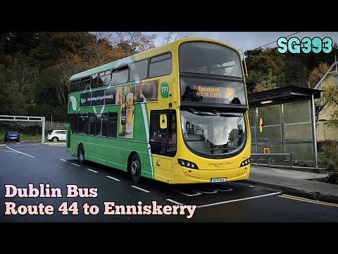 Dublin Bus | Route 44 (DCU to Enniskerry) | Full Route Visual | SG393 (182-D-2435)