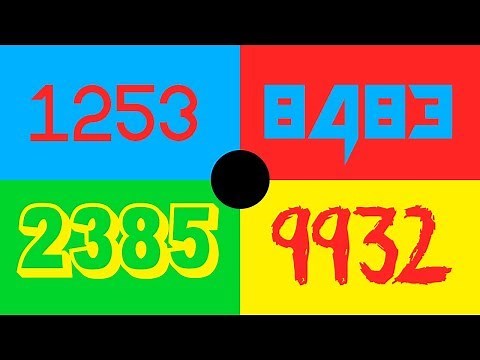 Colorful Numbers 1 - 50,000 [Fonts]