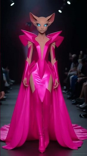 Alien Cat Supermodel Catwalk 👽🐱🔥