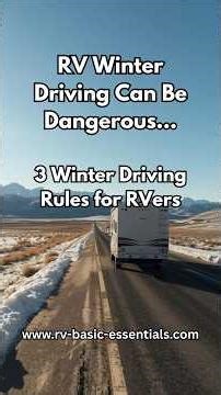 ❄️🚐 WINTER RV DRIVING TIPS THAT CAN SAVE YOU FROM AN ACCIDENT - Subscribe for More!