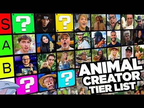 TOP ANIMAL YOUTUBERS - TIER LIST ANIMALCON