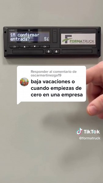 Guía para insertar tarjeta en tacógrafo digital