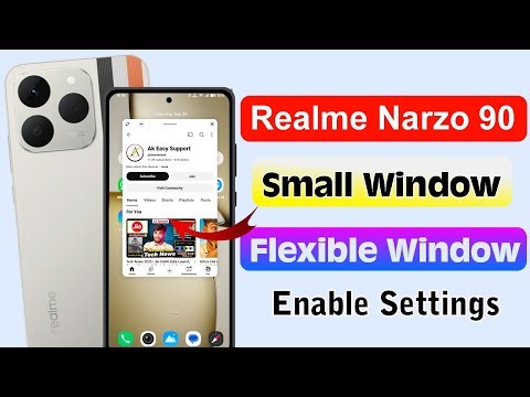 How to Use Flexible Window in Realme Narzo 90 5G ⚡ Small Window Settings (Hindi)