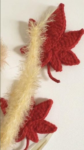 Cozy Crochet Maple Leaf 🍁 Quick Tutorial for Fall Season