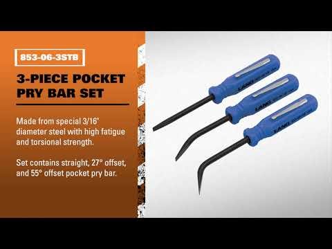 LANG 853-06-3STB - 3-Piece Pocket Pry Bar Set