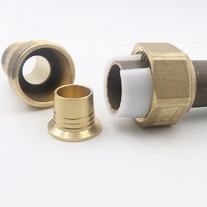[Hot Item] Sand Blaster Brass Compression Union for PE Pipe