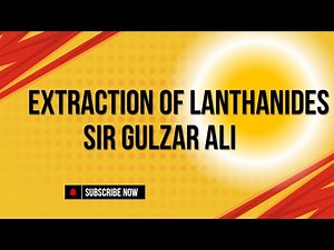 Extraction of Lanthanides|BS Chemistry|BSc|MSc| F_Block Elements