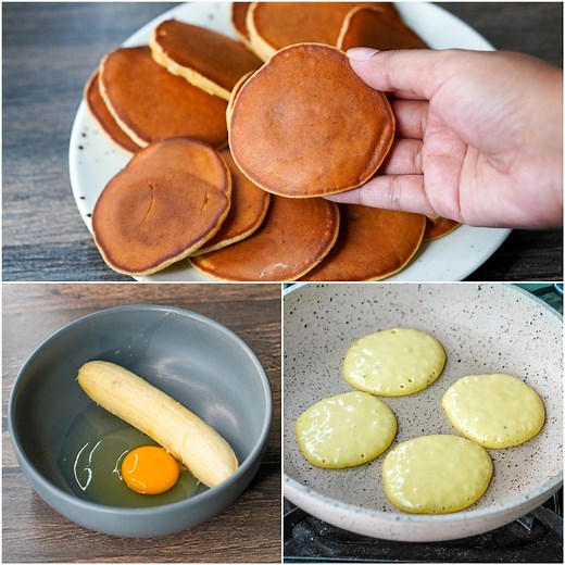 Everyone Will Definitely Love This Pancake, If You Have 1 Banana & 1 Egg at Home | Banana Pancake #bananapancakes #pancakes #breakfastrecipes #bananacake #bananarecipes | T'stove - Cooking & Baking