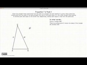 Euclid's Elements Book 1 - Proposition 7
