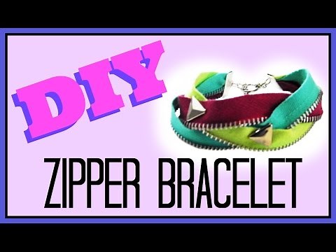 How to Make a Zipper Bracelet | Cheap & Easy Crafts