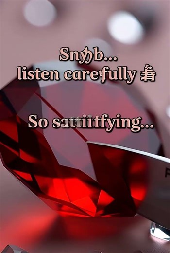 Red Diamond Crystal Cutting ASMR 💎 | Satisfying Crystal Breaking Sounds