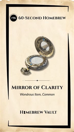 Mirror of Clarity | See Through the Lies | 5e DND