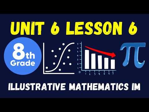 Grade 8 Math Unit 6 Lesson 6 | The Slope of a Fitted Line Illustrative Math IM (Open Up Resources)