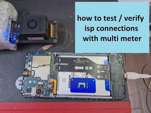 How to test / verify isp connections with multi meter for ufs or emmc chip