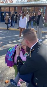 Emotional Military Dad Reunion with Kids 😎 Heartwarming School Pickup Moment