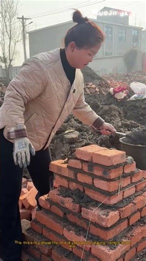 How to Lay Bricks Fast & Straight #shorts