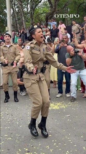 Aluna da PM viraliza por determinação