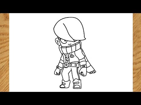 How to draw Edgar Brawl Stars