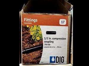 FIX Drip Irrigation Pipe with 1/2 Inch Compression Coupling Tube.