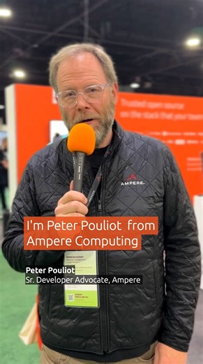 Canonical Ubuntu on Instagram: "Catching up at #KubeCon with Peter Pouliot from Ampere ☁️ He breaks down how Canonical + Ampere team up for cloud-native goodness across cloud and on-prem #CloudNative #Kubernetes #OpenSource #Partner #Ubuntu"