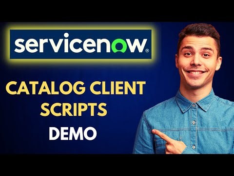 ServiceNow Catalog Client Scripts Demo ‪@servicenow911‬ ‪@ServiceNowHelpdeskHindi‬