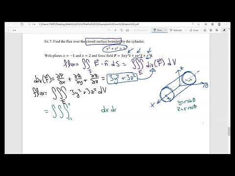 Math 252: Finding Flux using the Divergence Theorem Example 1