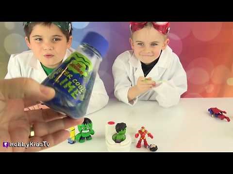 Science Lab Experiment! Overflow Slime with HobbyKidsTV