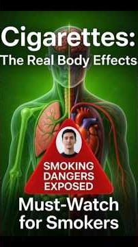 How Cigarettes Harm Your Body Real 3D Science and Risks Explained #QuitSmoking #SmokingEffects #usa