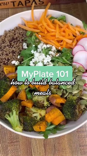 Struggling with balanced meals? 🍽️ The MyPlate method makes it easy! Here’s how to build a plate that fuels you without the guesswork. #MyPlate #HealthyEating #PortionBalance #MealPrep #WeightLossTips #NutritionTips #HealthyLifestyle #EasyMeals #FoodTips #DietitianApproved