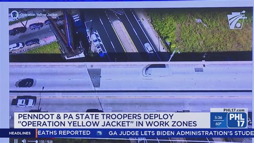 PennDOT & PA State Troopers deploy "Operation Yellow Jacket"