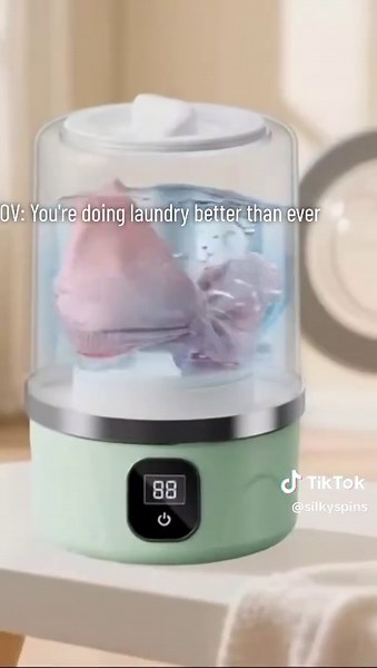 Tired of handwashing baby clothes, underwear, or kitchen towels? Meet the Mini Washing Machine compact, powerful, and travel-ready! Perfect for home, travel, or gifting this season. Just plug, wash, and go! Smart, handy, and super cute — grab yours now! 🎁 Click the link in bio to order #CleanMadeEasy #HolidayFinds #tiktokmademebuyit #MiniWasher #GiftIdea2025