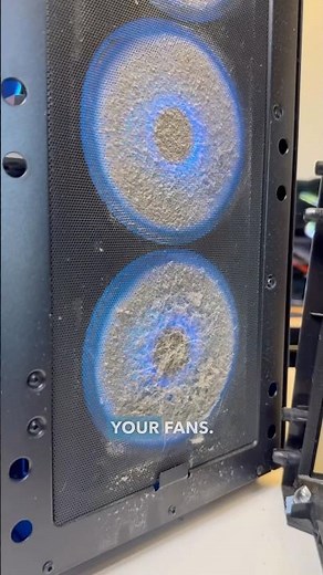 PC Dust Filters Work! #tech #pc #techtips #pcbuild #gamingpc #pcrepair #computerrepair