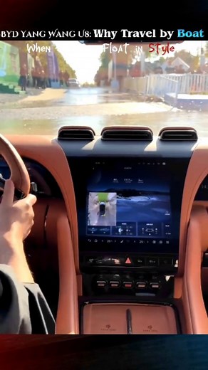 Oscar Tech Talks on Instagram: "The BYD YangWang U8 floats in water with its innovative sealed body design and advanced quad-motor system, ensuring watertight protection and precise control. Each wheel’s independent motor adjusts torque to create propulsion, while the intelligent control system ensures stability and smooth navigation across water. This groundbreaking feature redefines versatility in SUVs, making it perfect for tackling floods or water crossings effortlessly. #BYDU8 #FloatingSUV 