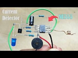 DIY Electric Current Detector for Wire Cuts Using NE555
