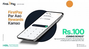 Sign up on FirstPay and get Rs. 100 as a joining Bonus on utility/mobile bill payments or top up of Rs. 200* Download Now: http://onelink.to/hblmfbfp *T&Cs Apply: https://www.hblmfb.com/terms-and-conditions/firstpay-campaigns #FirstPay #FirstPayWallet #JoinAndEarn #FirstPaySayHogaya | FirstPay by HBL Microfinance Bank