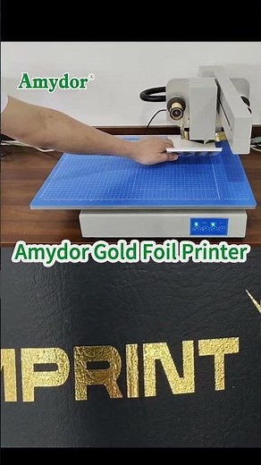 Amydor Flatbed Digital Foil Machine Demo: Paper/Boxes/Notebooks