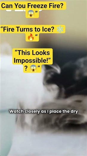 “Science Trick: Freeze Fire in 10 Seconds! 🧪”