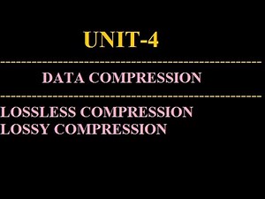 DATA COMPRESSION IN MULTIMEDIA