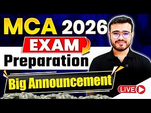 💥MCA Entrance 2026 Prep Plan | NIMCET, CUET PG, MAH MCA CET & More | Live Math Series ✅ #NIMCET