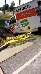 Recovering a box van after a rollover