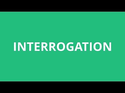 How To Pronounce Interrogation - Pronunciation Academy